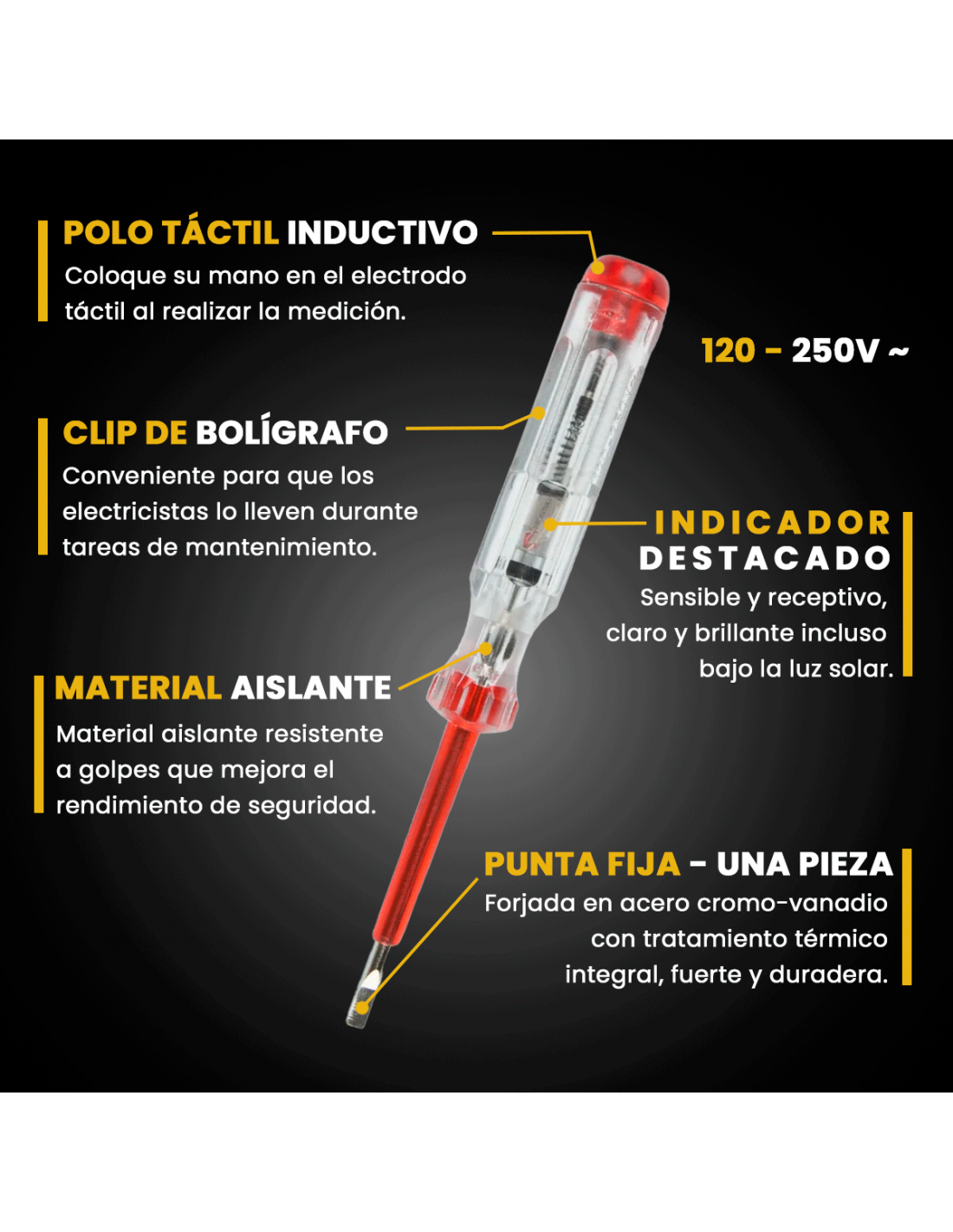 Set Destornilladores Aislados 7 Piezas HB-63