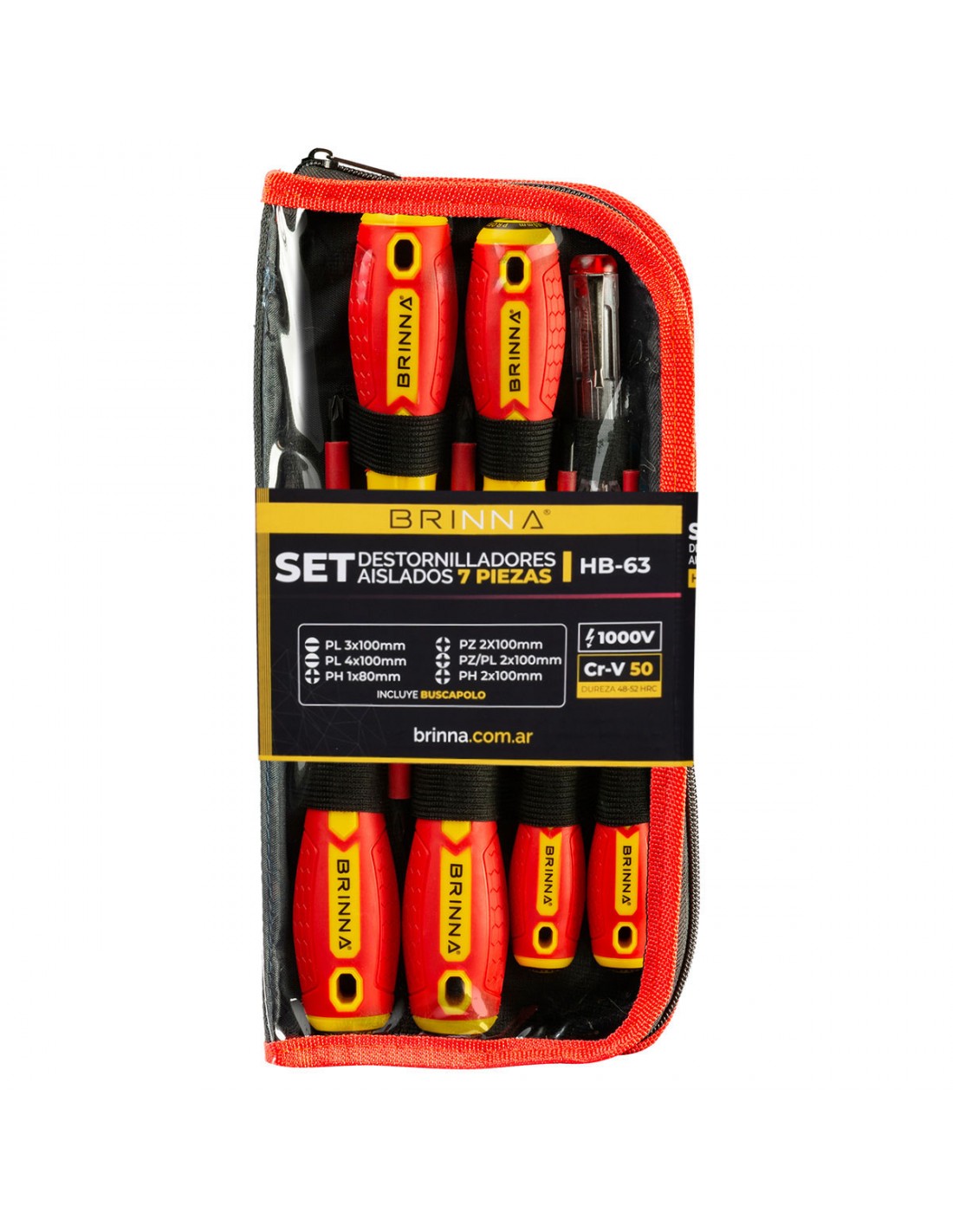 Set Destornilladores Aislados 7 Piezas HB-63